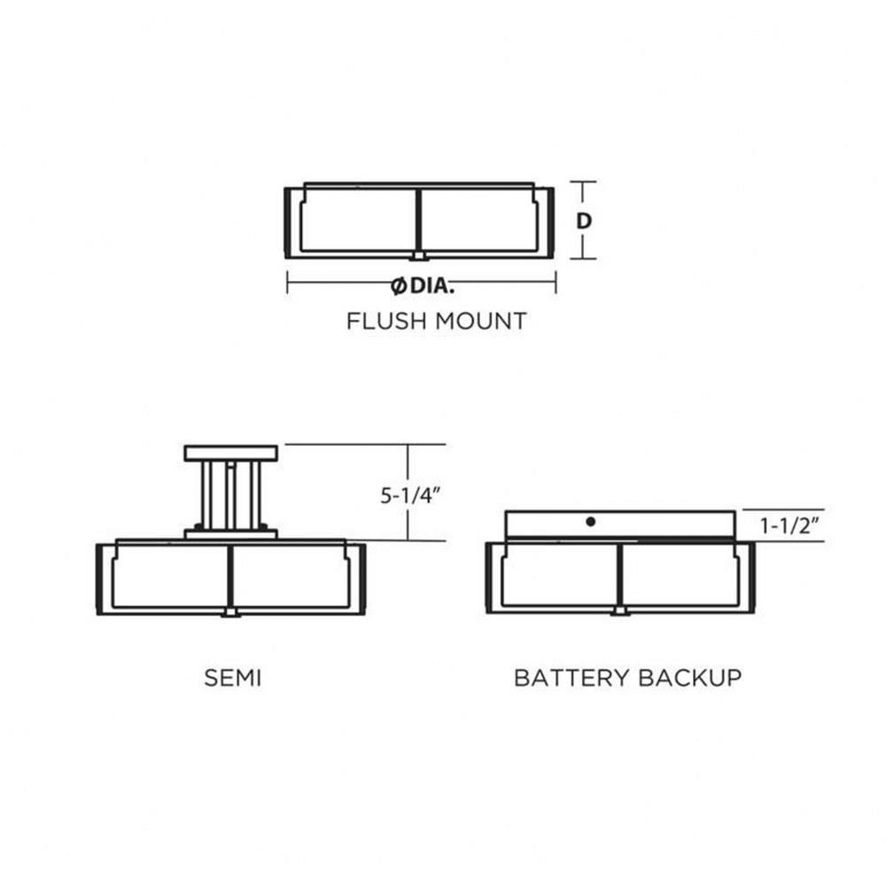 AFX - APF1932LAJUD - Apex - 21.25 Inch 42W 1 LED Flush Mount
