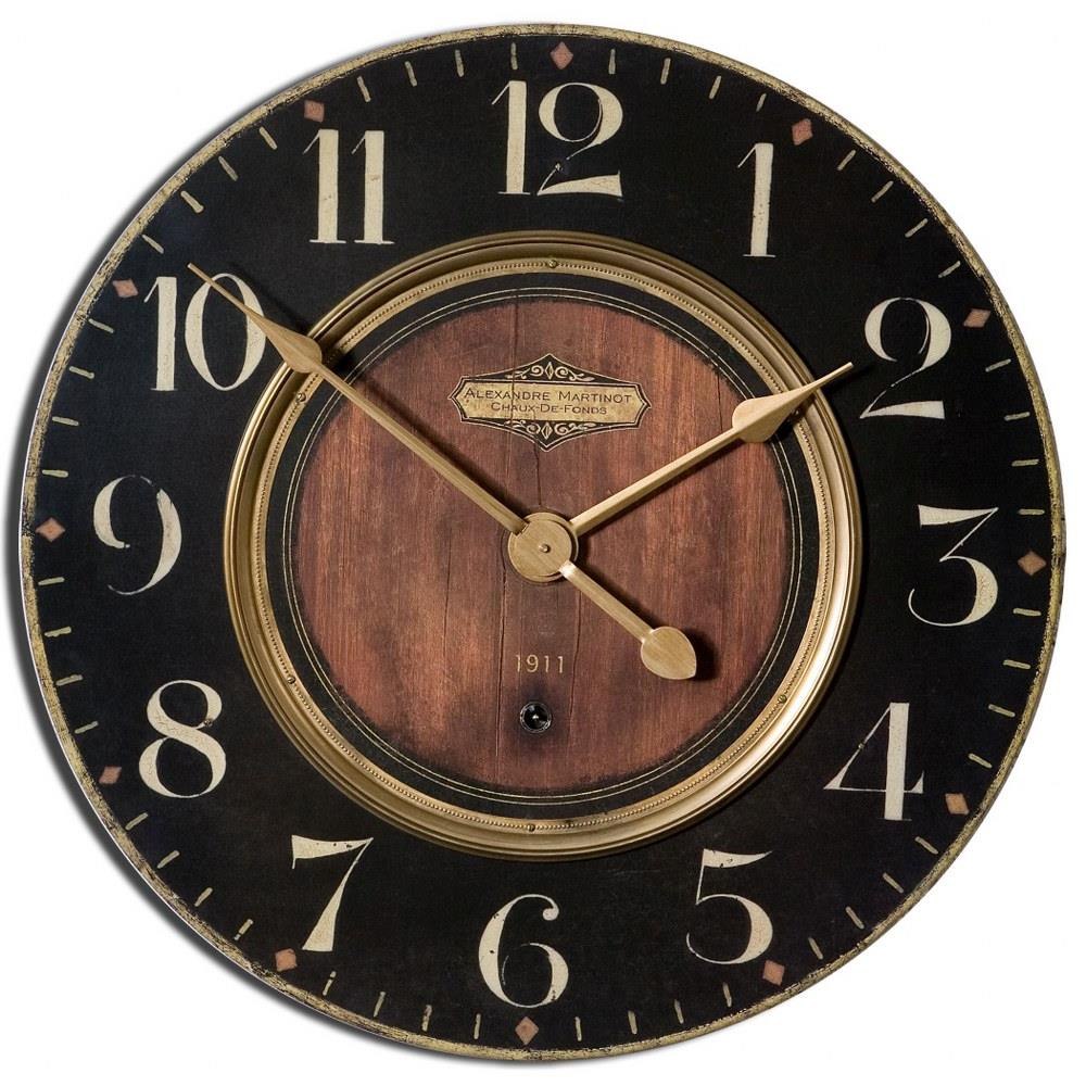 Bailey Street Home - 208-BEL-1046233 - Farmhouse Wall Clock with Black ...