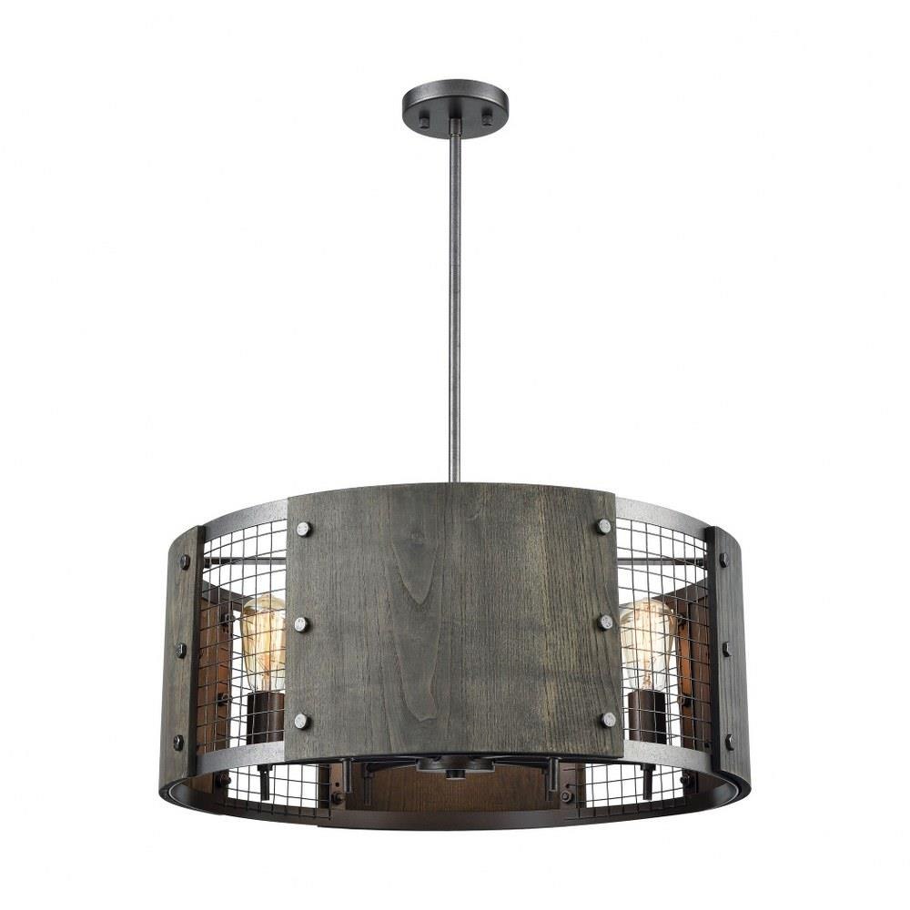 Bailey Street Home - 2499-BEL-2779923 - Six Light Drum Pendant ...
