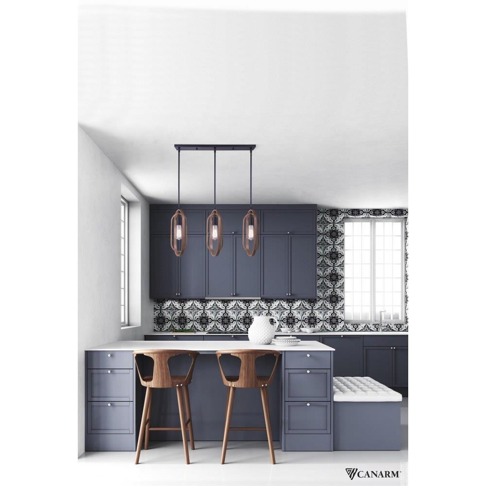 Canarm Inc - IPL1078A03BKB - Dilan - 3 Light Pendant In Modern Style-64 ...