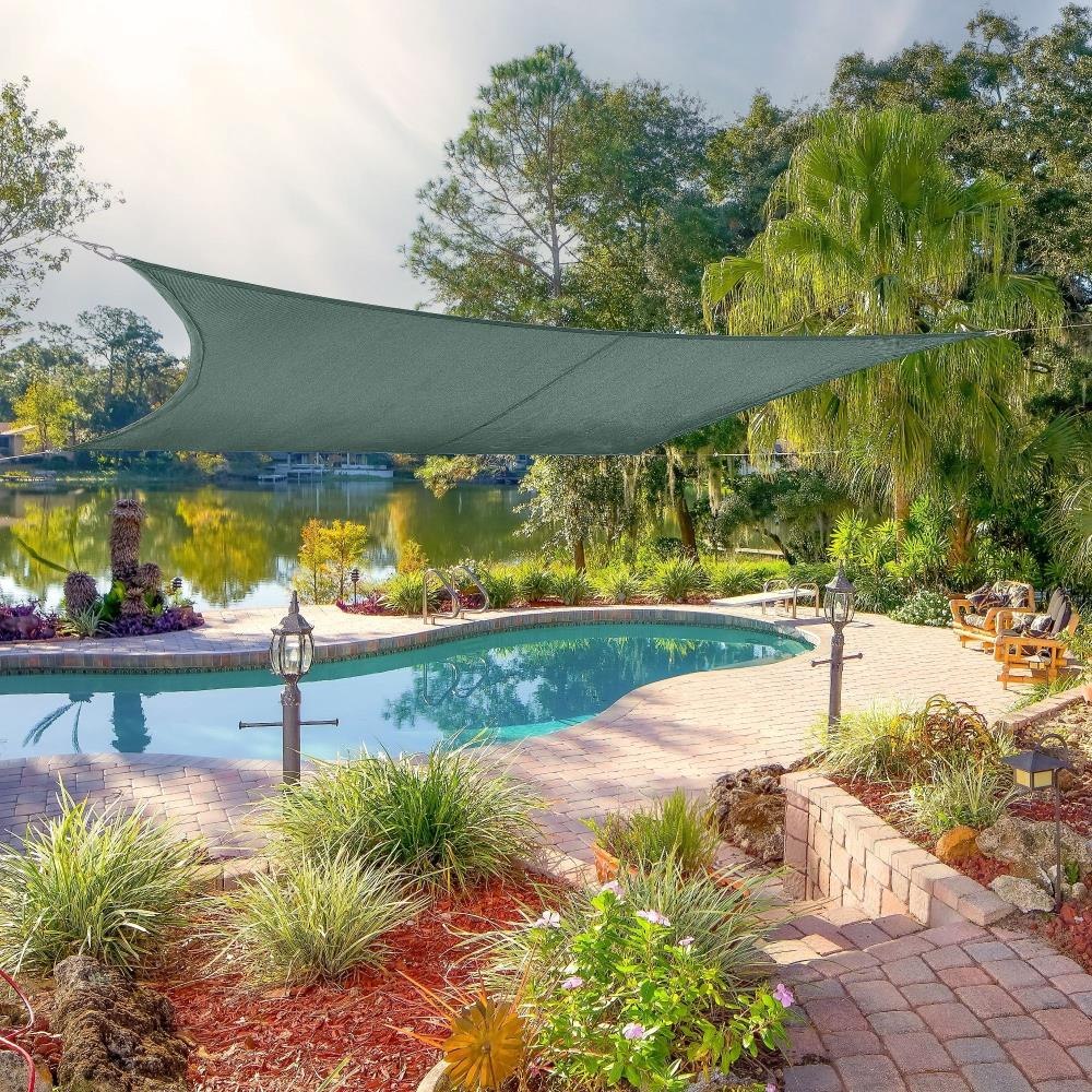 Coolaroo - 473-SQ12-fk - Coolaroo - Coolhaven Shade Sail Square 12 With Fixing Kit