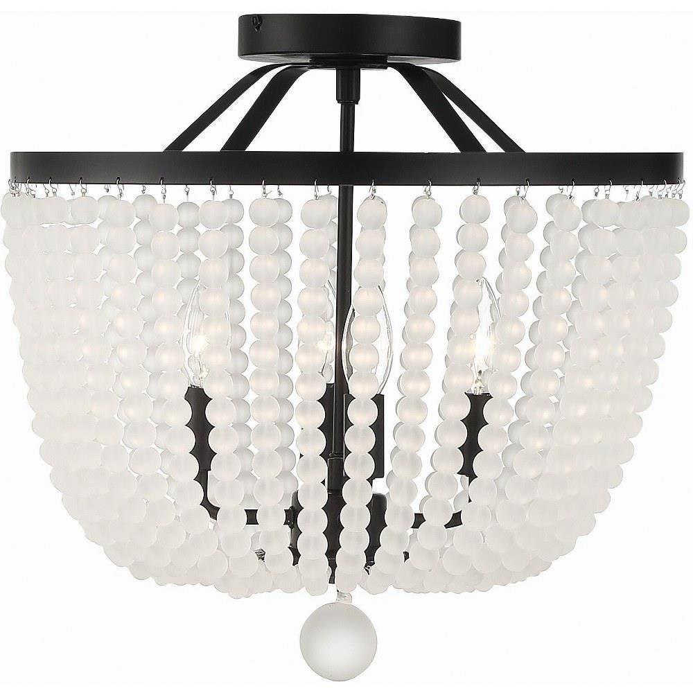 Crystorama Lighting - 604-MK-FR_CEILING - Rylee - 4 Light Semi-Flush ...