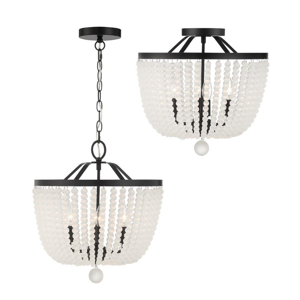 Crystorama Lighting - 604-MK-FR_CEILING - Rylee - 4 Light Semi-Flush ...