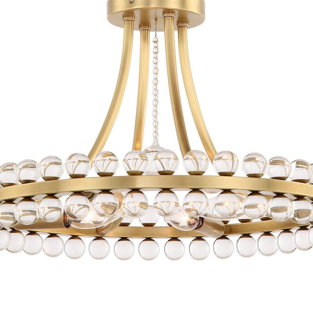 Crystorama Lighting - CLO-8894 - Clover - Four Light Flush Mount