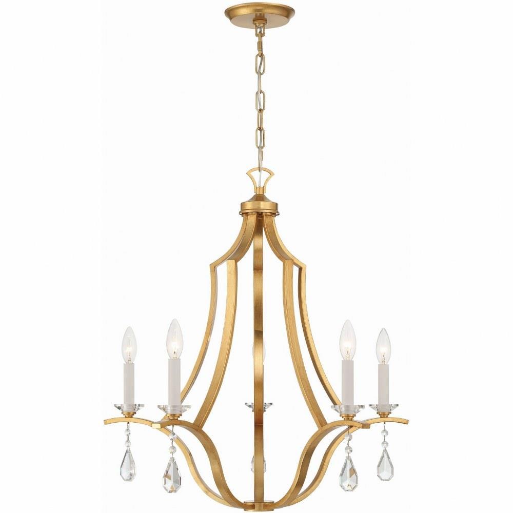 Perry 5 Light Medium Chandelier by Crystorama - PER-10405-GA ...
