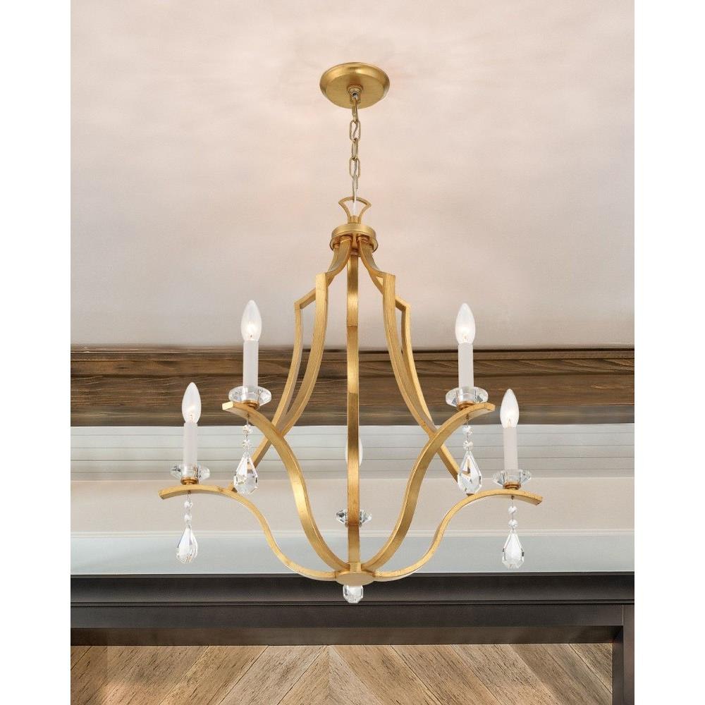 Perry 5 Light Medium Chandelier by Crystorama - PER-10405-GA ...