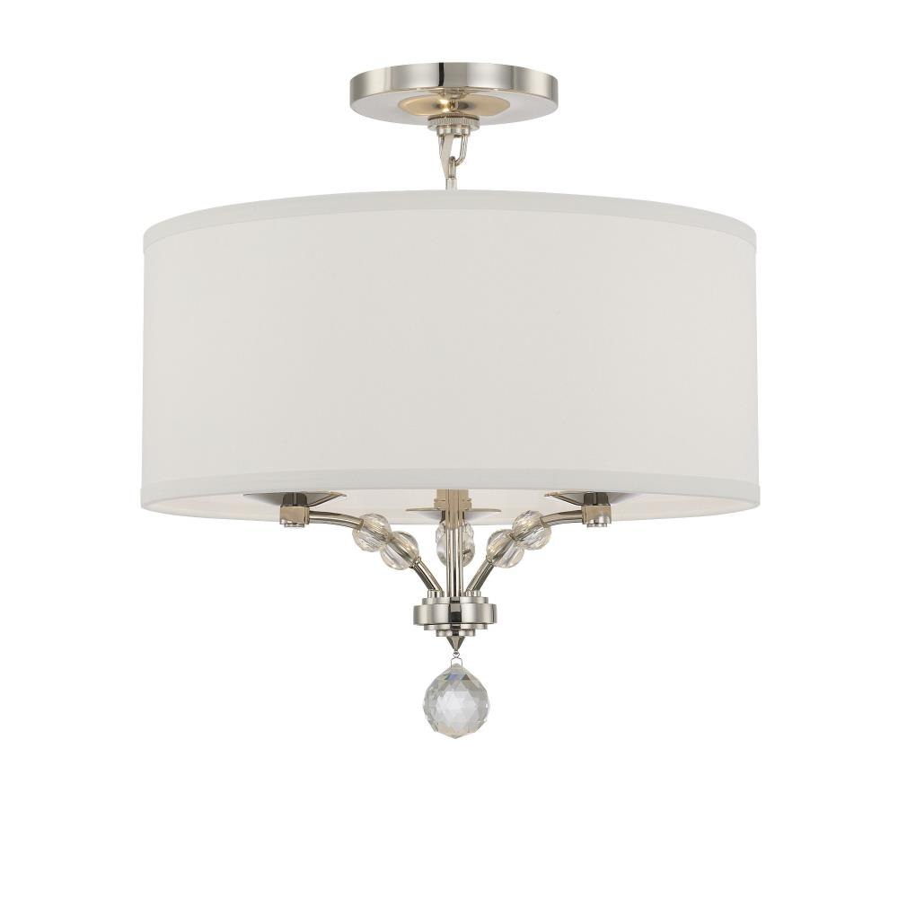 Crystorama Lighting - 8005-PN_CEILING - Mirage - Three Light Semi-Flush ...
