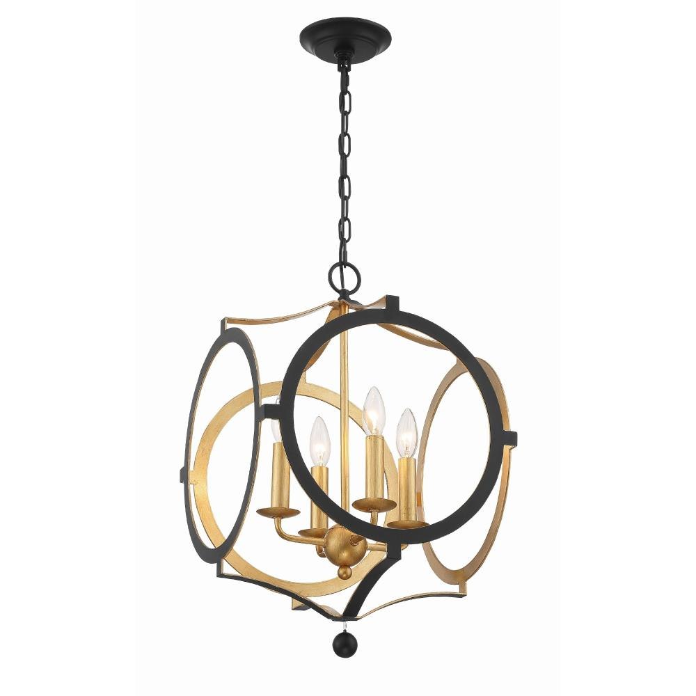 Crystorama Lighting - ODE-704 - Odelle - Four Light Chandelier in ...