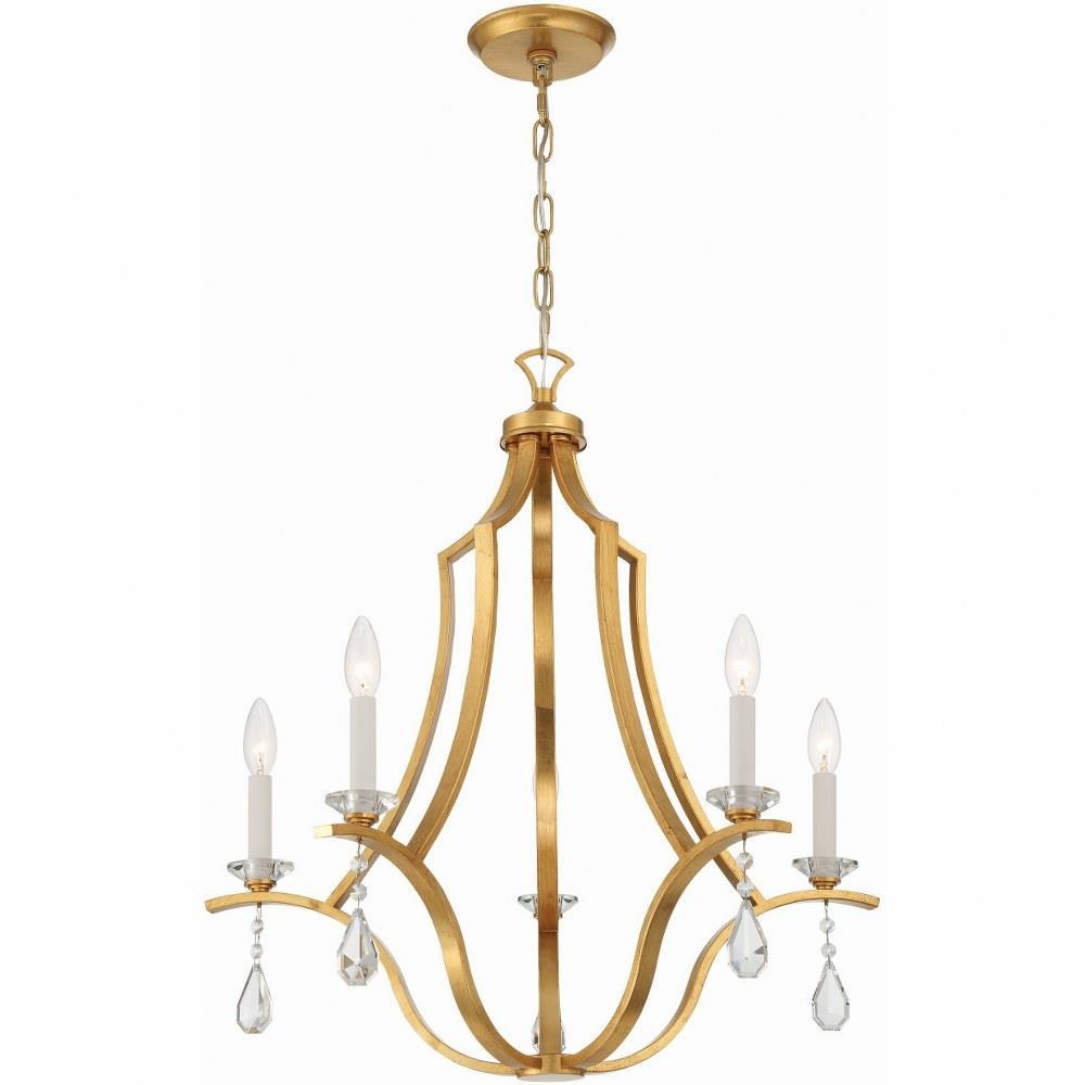 Perry 5 Light Medium Chandelier by Crystorama - PER-10405-GA ...