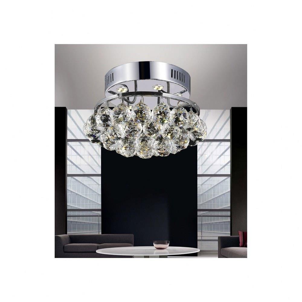 CWI Lighting - 8038C12C-R - 3 Light Flush Mount with Chrome Finish