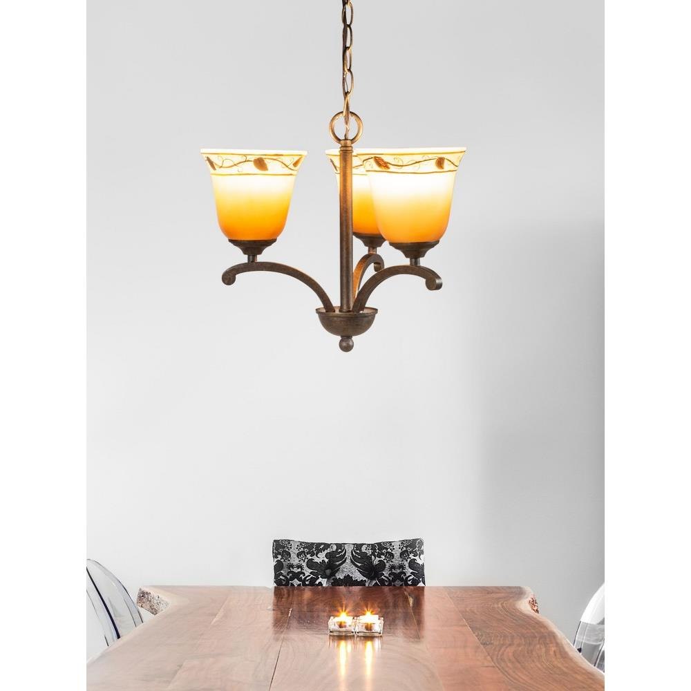 Dale Tiffany Lighting - STH19109 - Garden Leaf - 3 Light Chandelier