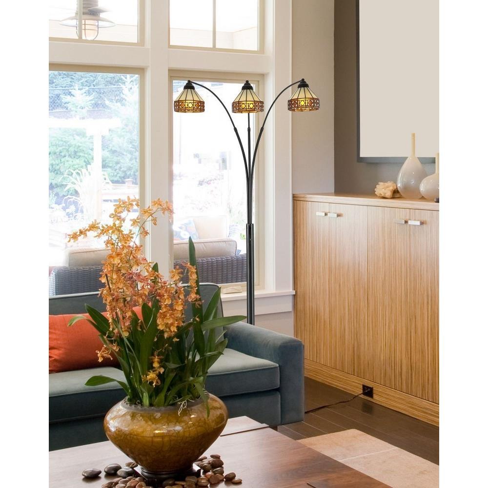 Dale Tiffany Lighting - TF19257 - Sareena Arc - 3 Light Floor Lamp-79 ...