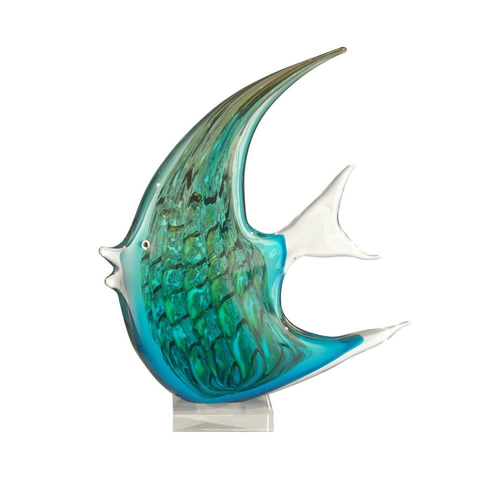 Dale Tiffany Lighting - AS11107 - Art Glass Angel Fish - 16 Inch ...