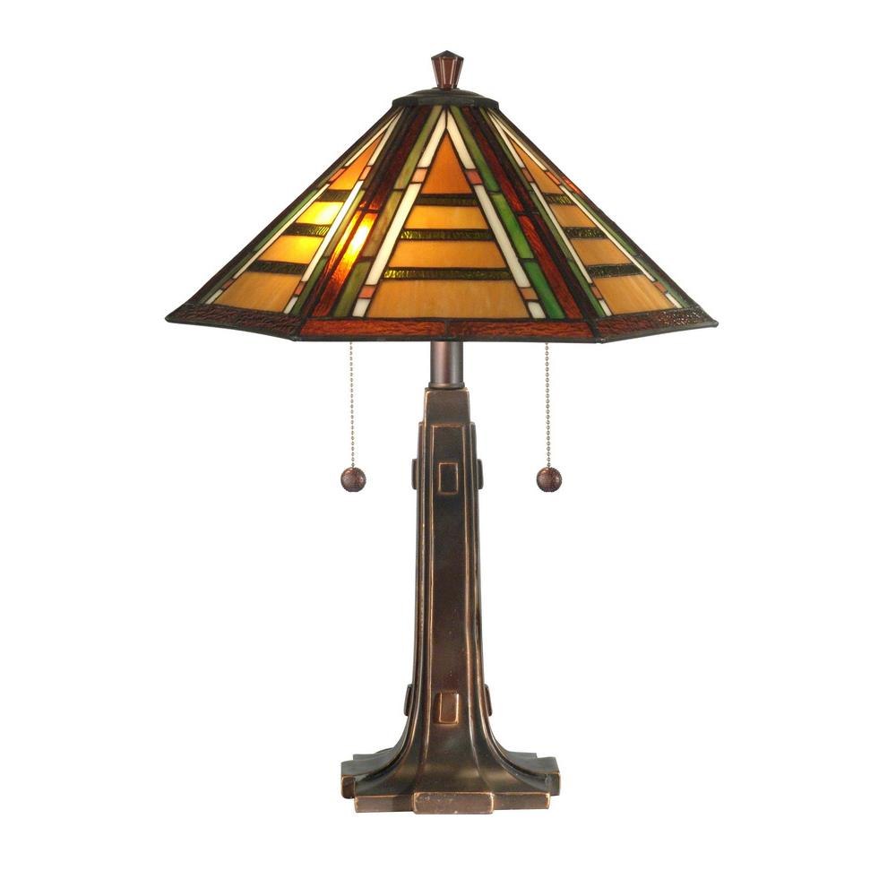 Dale Tiffany Lighting - TT11049 - Grueby Tiffany - Two Light Table Lamp