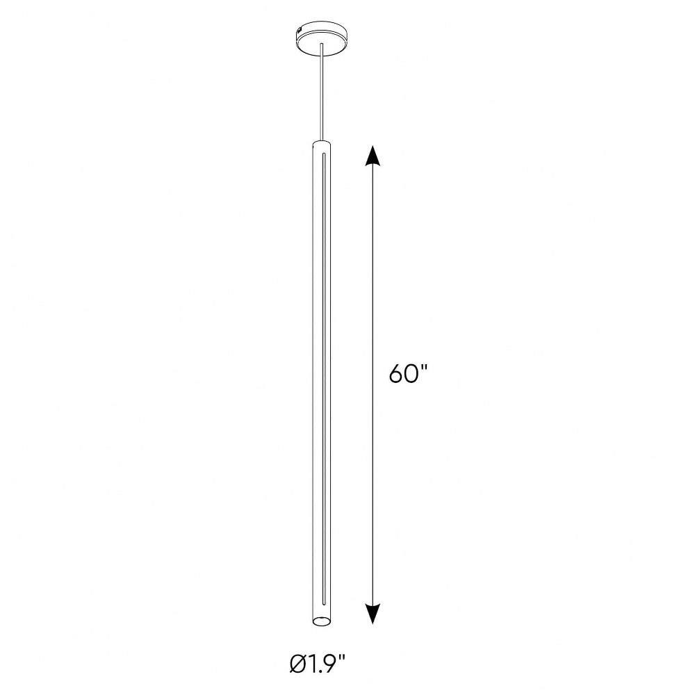 DALS Lighting - PDLED120-60 - 30W 1 LED CCT Duo-Light Cylinder Pendant ...