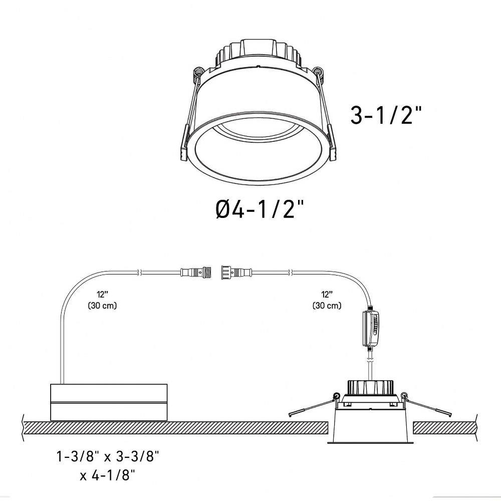 DALS Lighting - RGM4-CC - 12W 1 LED CCT Selectable Round Indoor/Outdoor ...