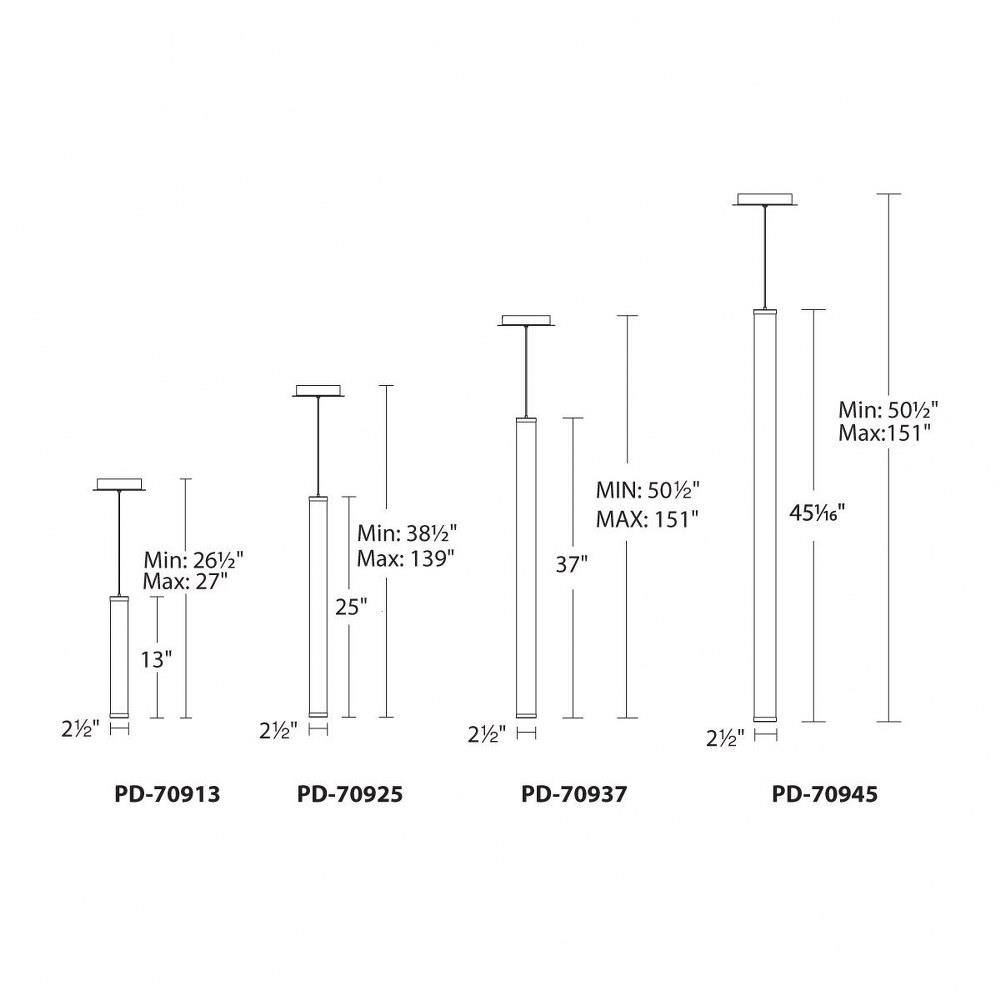 dweLED - PD-70925 - Flare - 25.06 Inch 27W 1 LED Linear Pendant