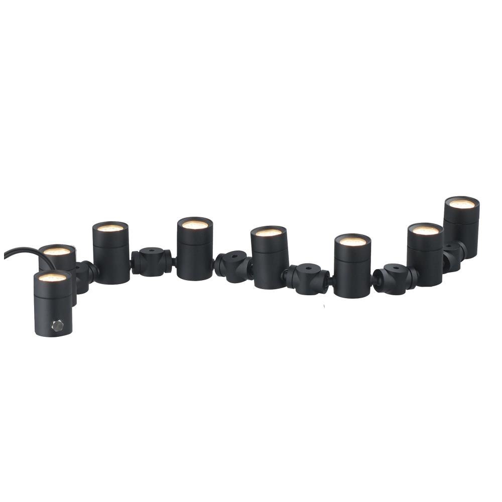 ET2 Lighting - E42318-BK - Tree Hugger - 5W 8 LED Outdoor Pathway Light-3 Inch Tall and 35.5 ...