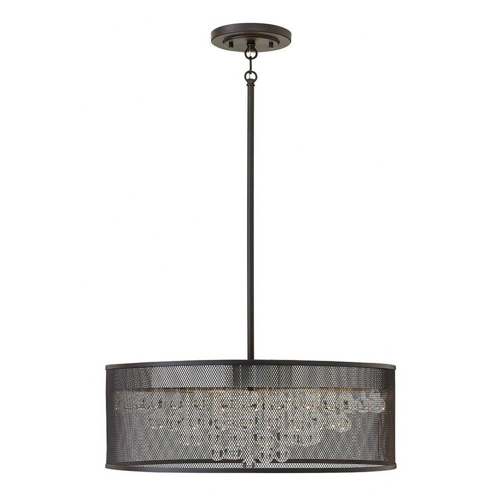 Fredrick Ramond Lighting - FR38905BLK - Fiona - Six Light Stem Hung Foyer