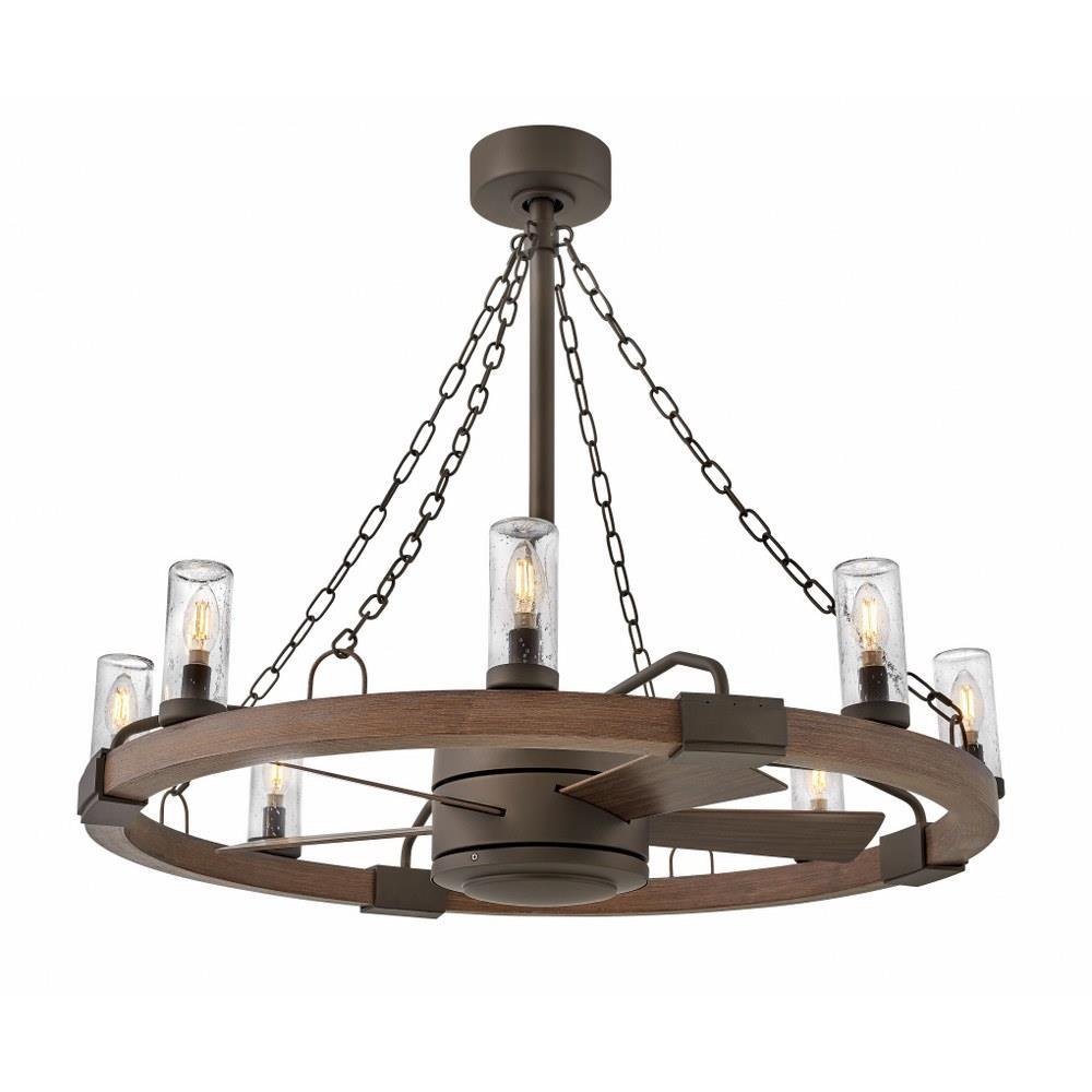 Rustic Wagon Wheel Ceiling Fan | Shelly Lighting