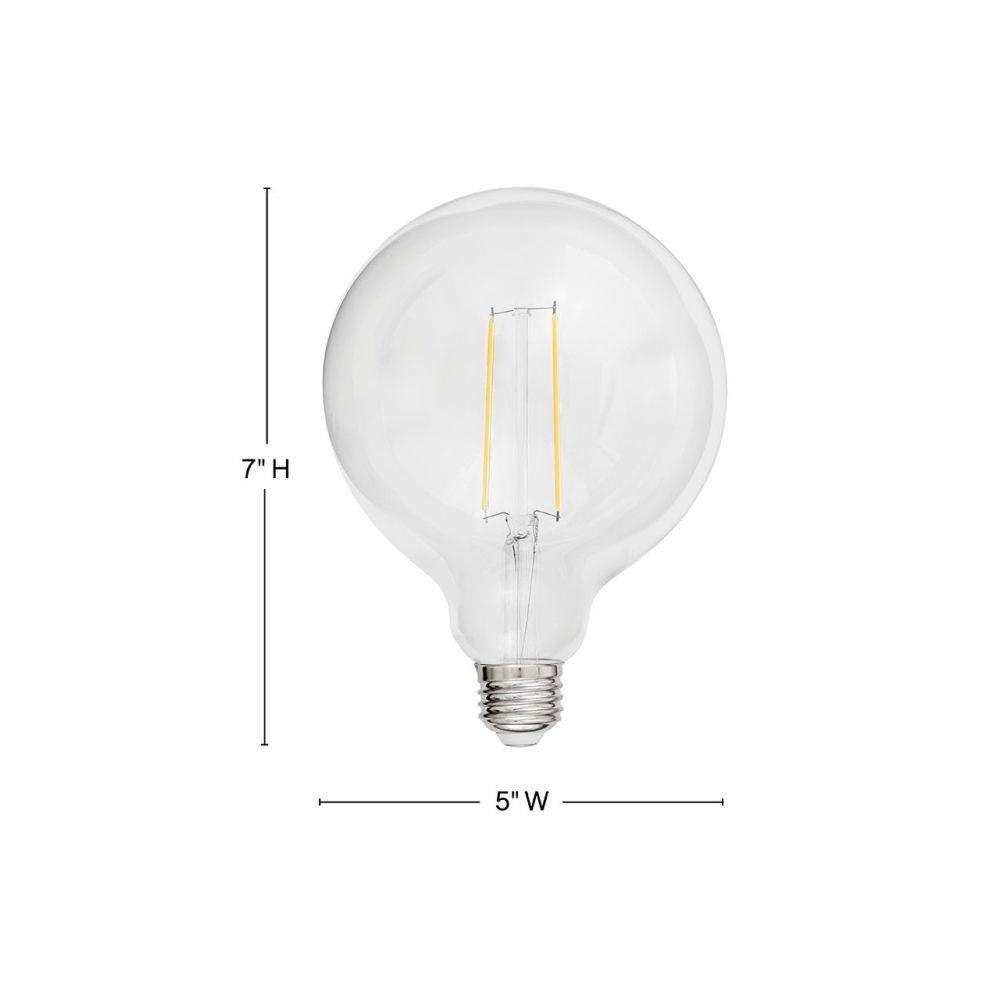Hinkley Lighting - E26G402247CL - LumiGlo - 2W 2400K LED E26 G40 Base ...
