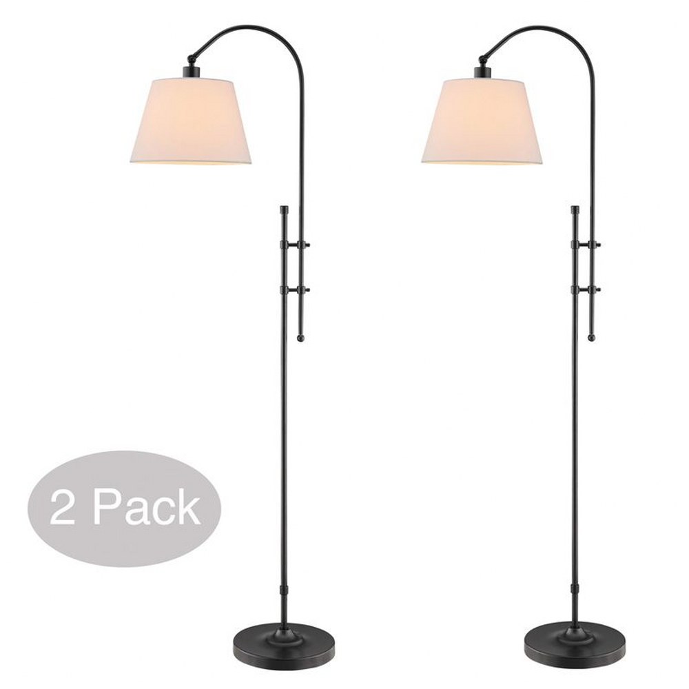 Used Lite Source LS-83517D/BRZ Duane - 2 Light Floor Lamp-66 Inches ...
