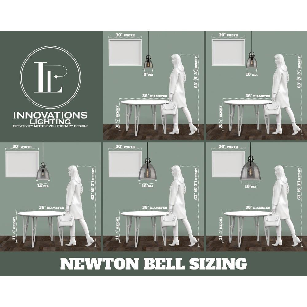 Innovations Lighting - 412-1S-16 - Newton Bell - 1 Light Pendant In ...
