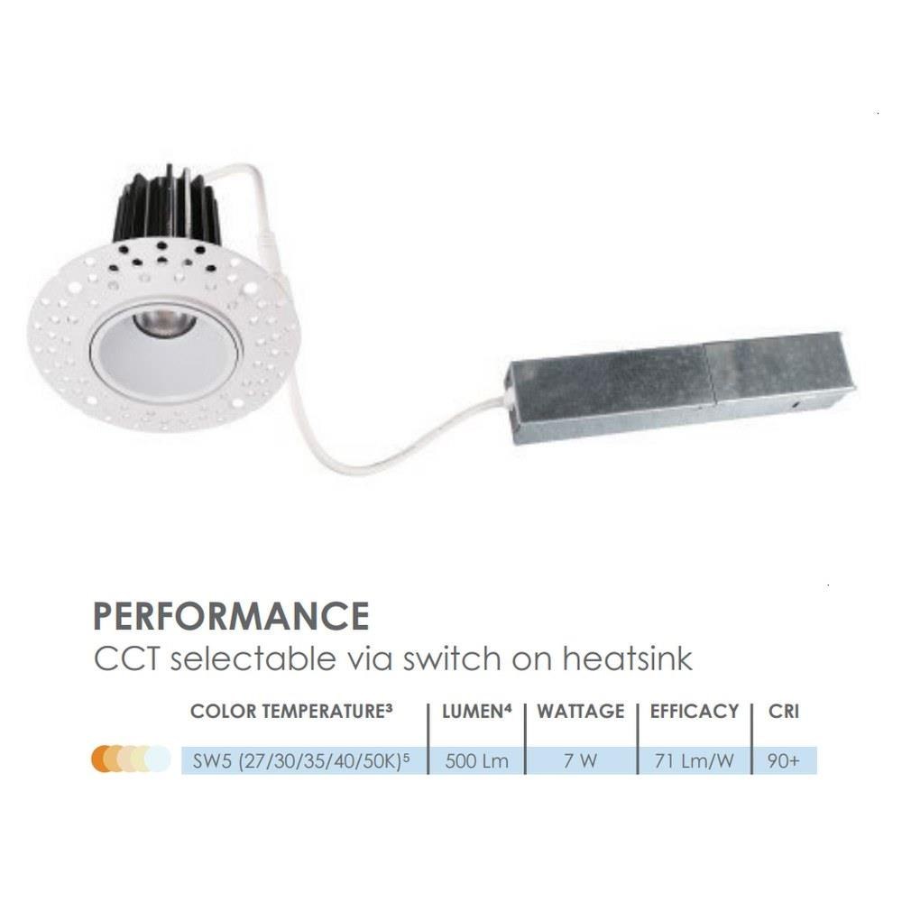 Jesco Lighting - RLF-1507-RTL-SW5-WH - 7W 5CCT LED Micro Trimless ...