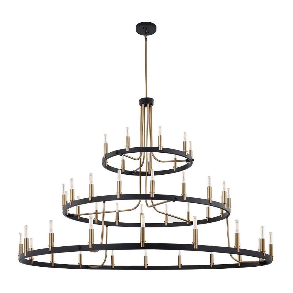 Justice Design - NSH-8049-MBBR - Clayton - 45 Light 3-Tier Chandelier ...