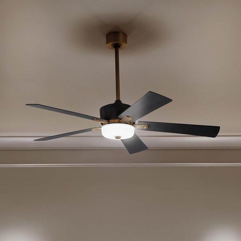 Kichler Lighting - 300395 - Icon - 5 Blade Ceiling Fan with Light Kit ...