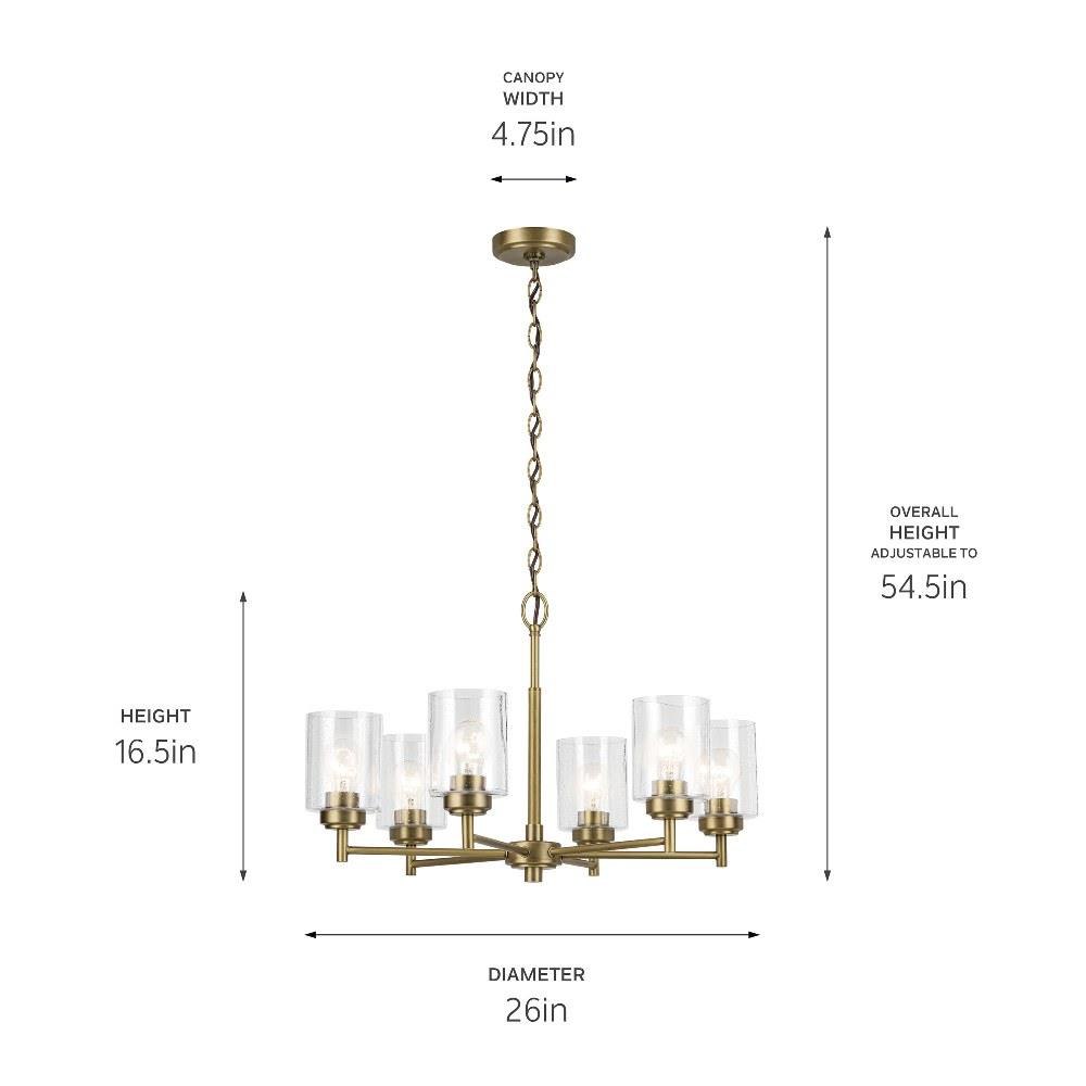 Kichler Lighting - 52616 - Winslow - 6 Light Large Chandelier In ...
