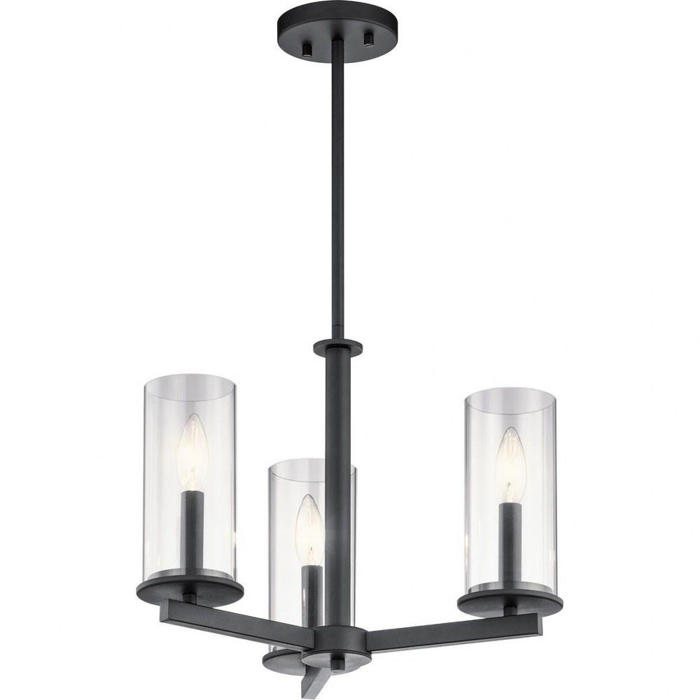 Kichler Lighting - 43997 - Crosby - 3 light Convertible Chandelier ...