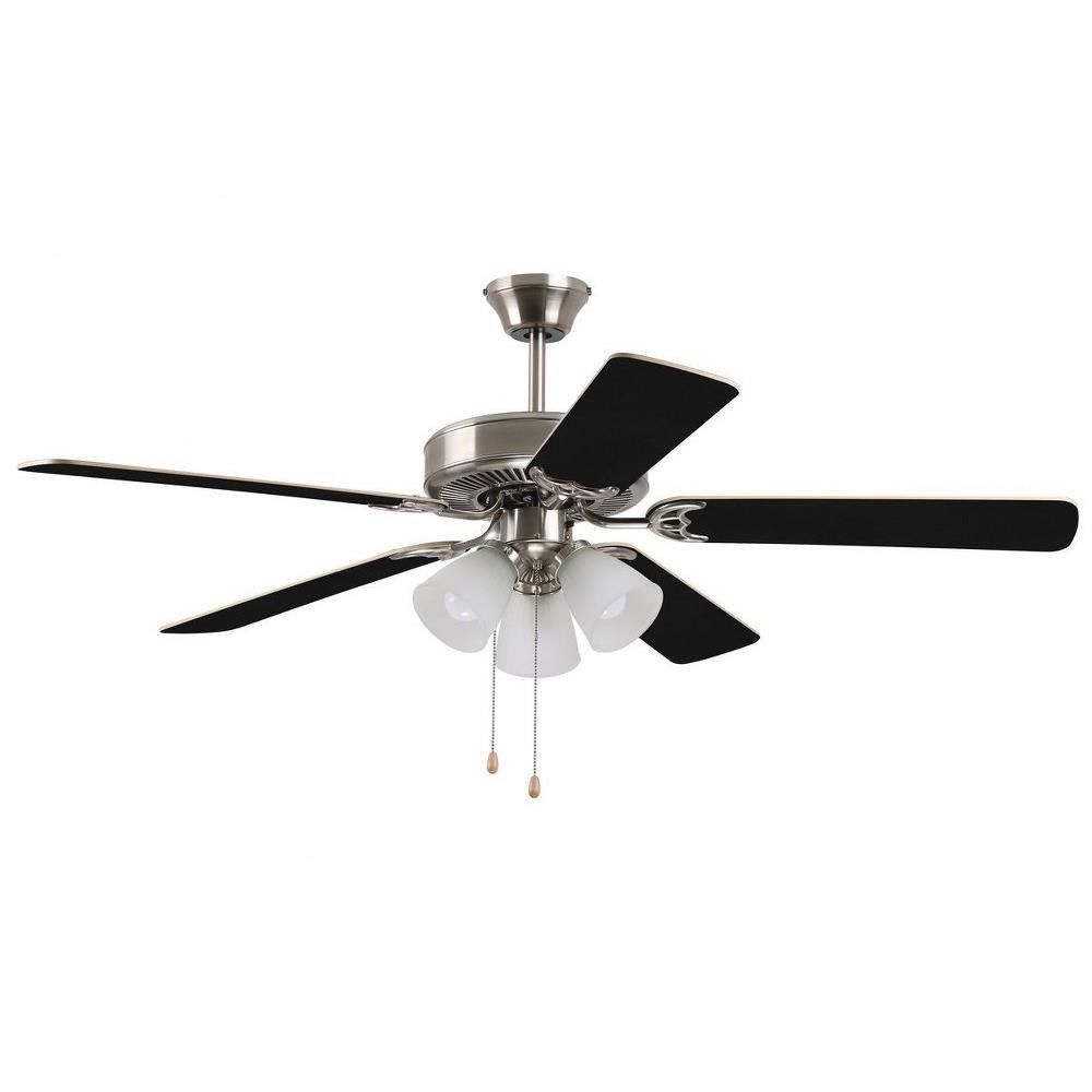 Litex - ELC52SN5L3 - Hangdown - 5 Blade Ceiling Fan with Light Kit-18 ...