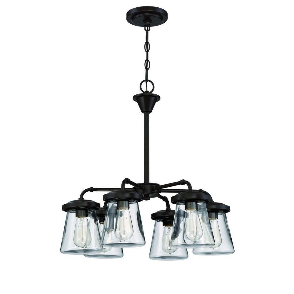 Litex - CH29-6OSB - Six Light Chandelier