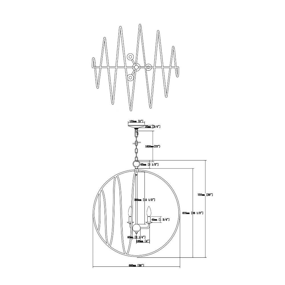 Lumanity - 9000-2005 - Conduit - 3 Light Orb Chandelier In Industrial ...