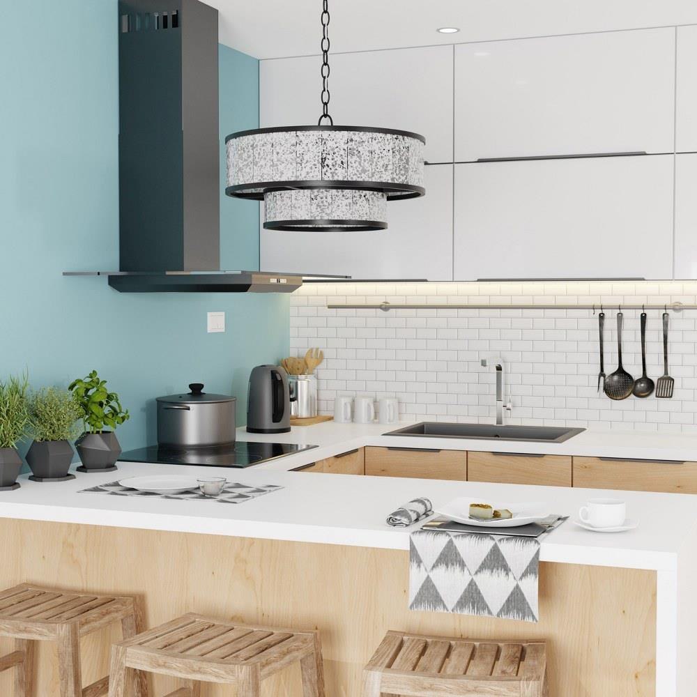 Lumanity - L098-0002 - Chelsea - 4 Light Drum 2-Tier Chandelier In ...