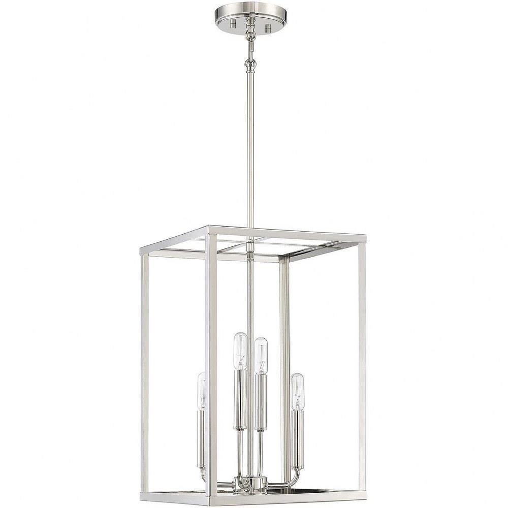 Meridian - M30008 - 4 Light Pendant In Mid-Century Modern Style-18 ...