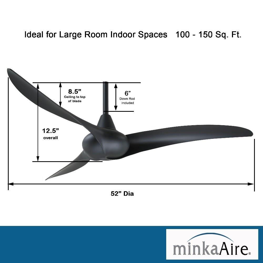 Minka Aire Fans - F843 - Wave - Ceiling Fan in Contemporary Style - 12. ...