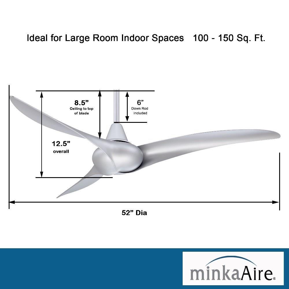 Minka Aire Fans - F843 - Wave - Ceiling Fan in Contemporary Style - 12. ...