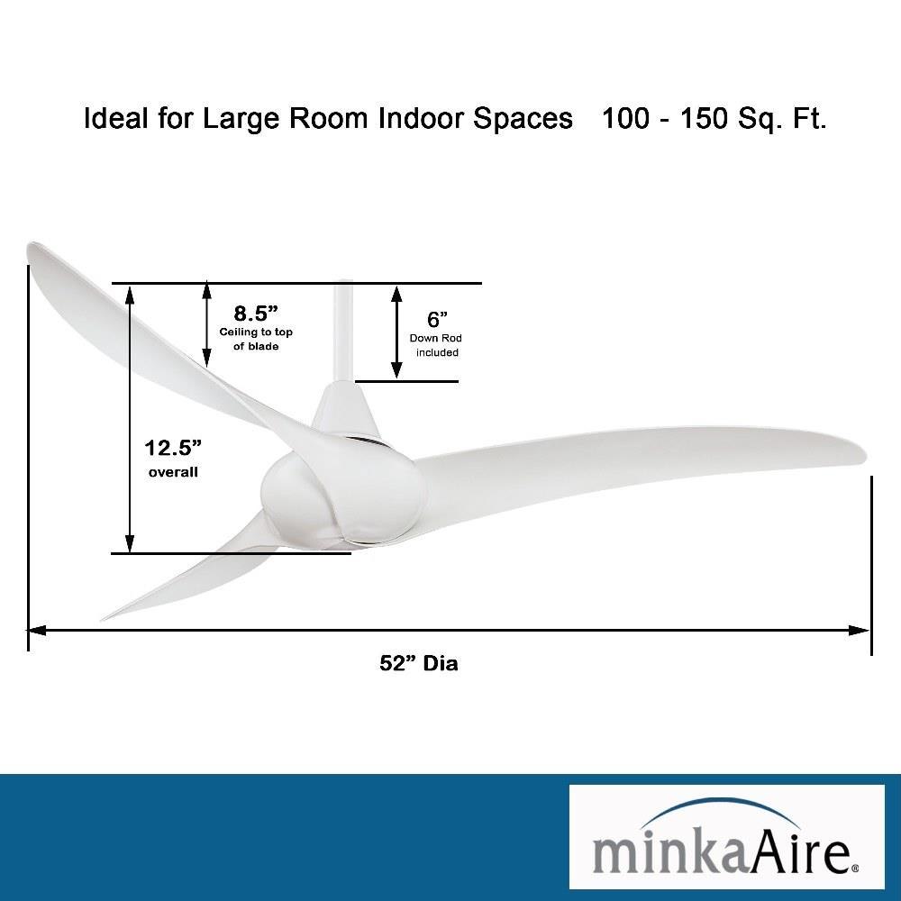 Minka Aire Fans - F843 - Wave - Ceiling Fan in Contemporary Style - 12. ...