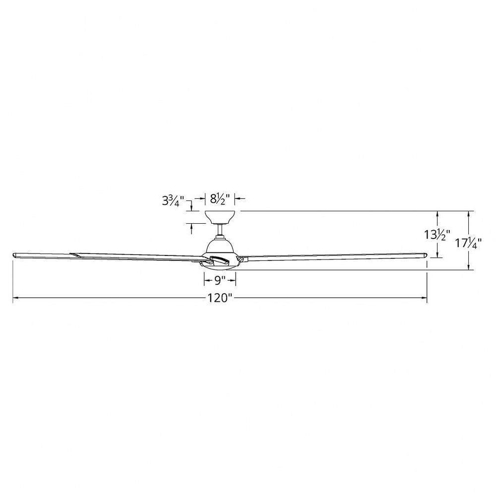 Modern Forms - FR-W1805-120L - Hydra-120 Inch 8-Blade Ceiling Fan with ...