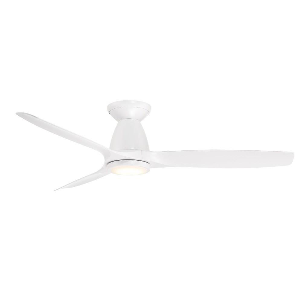 Modern Forms - FH-W2202-54L-MW - Skylark - 3 Blade Flush Mount Ceiling Fan with Light Kit-11.3 ...