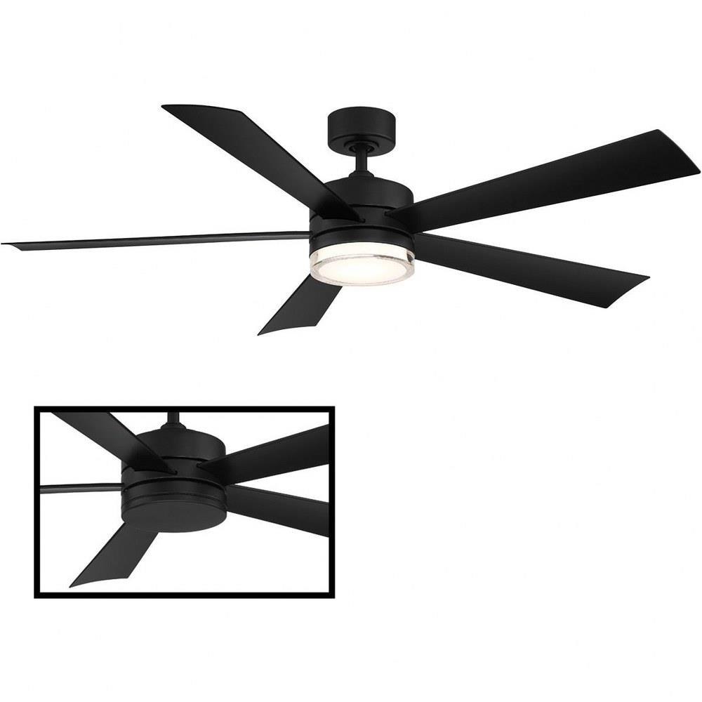 Modern Forms - FR-W1801-52L - Wynd-52 Inch 5-Blade Ceiling Fan with LED ...