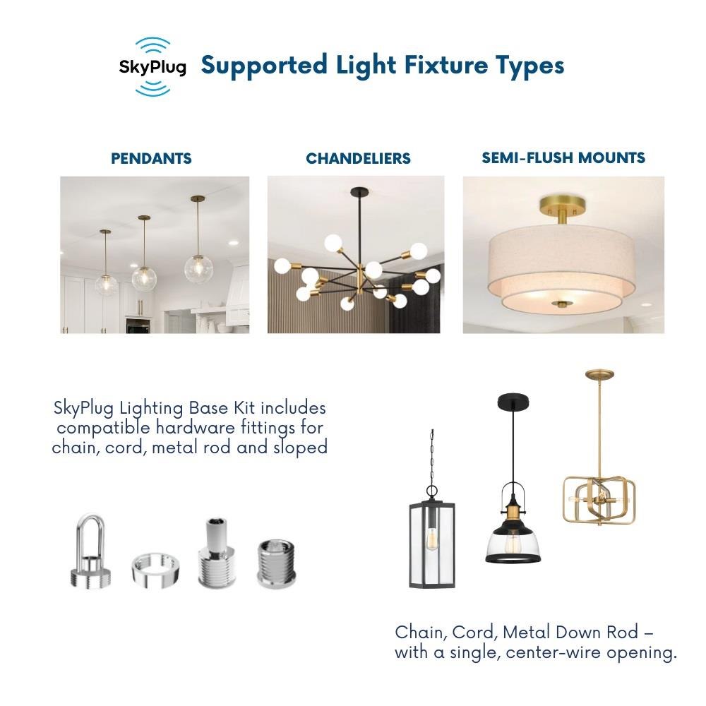 SkyX - 5912 - SkyPlug Smart Plug & Play Lighting Base - Carina