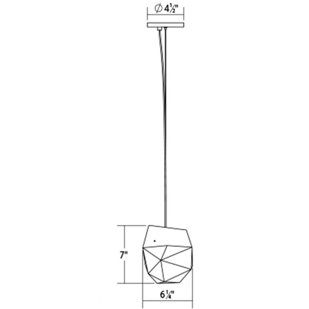 Sonneman Lighting - 3001.13-SML - Facets - LED Small Pendant In Style