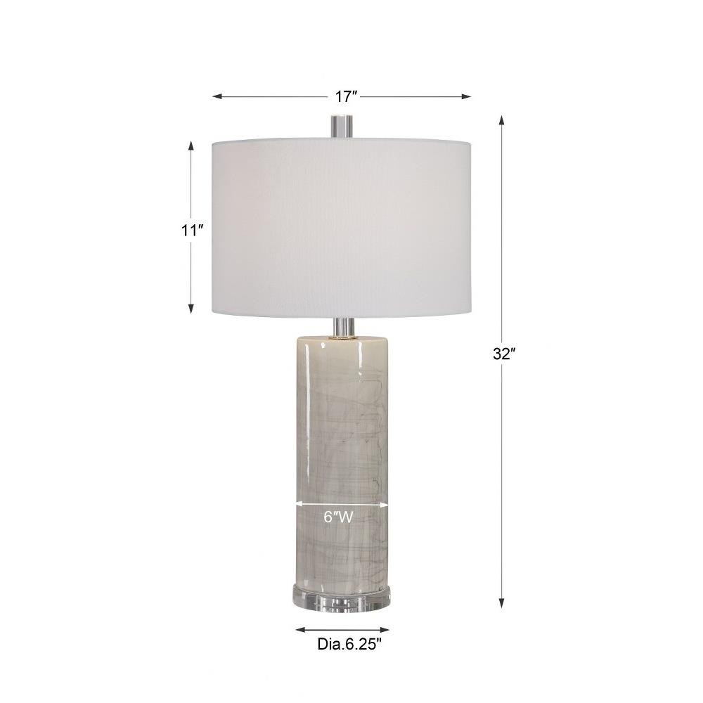 Uttermost - 28214 - Zesiro - 1 Light Modern Table Lamp - 17 inches wide ...