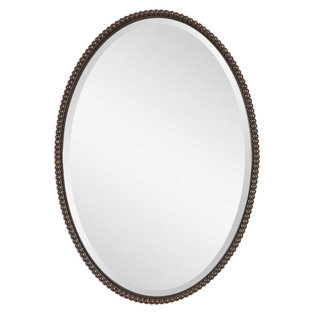 Uttermost - 01101B - Sherise - 32 inch Oval Mirror - 22 inches wide by ...