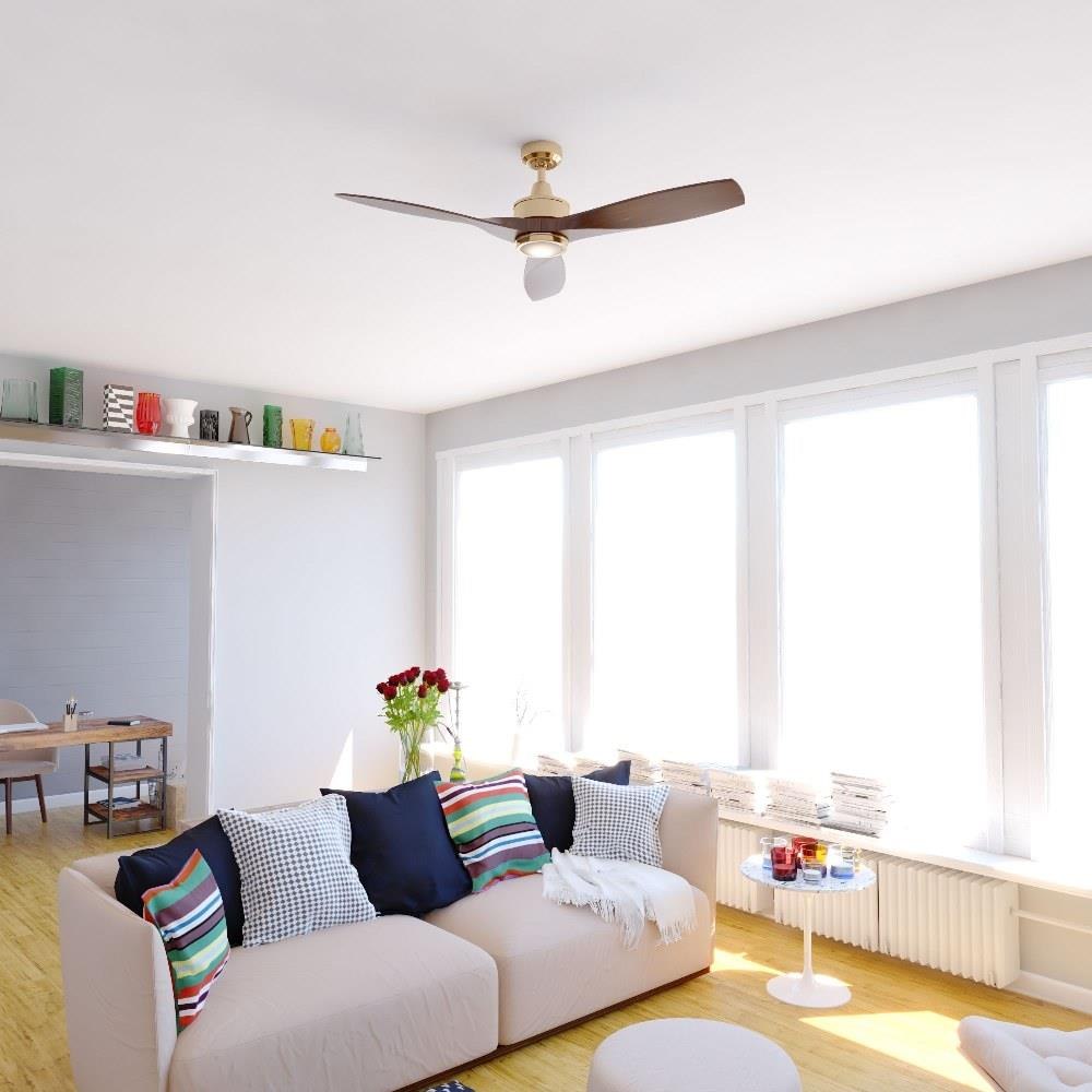 Vaxcel - F0097 - Curtiss 1-Light Ceiling Fan in Mid-Century Modern ...