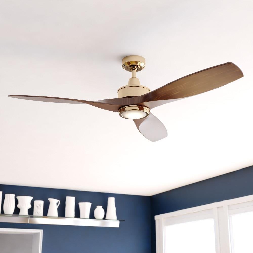 Vaxcel - F0097 - Curtiss 1-Light Ceiling Fan in Mid-Century Modern ...