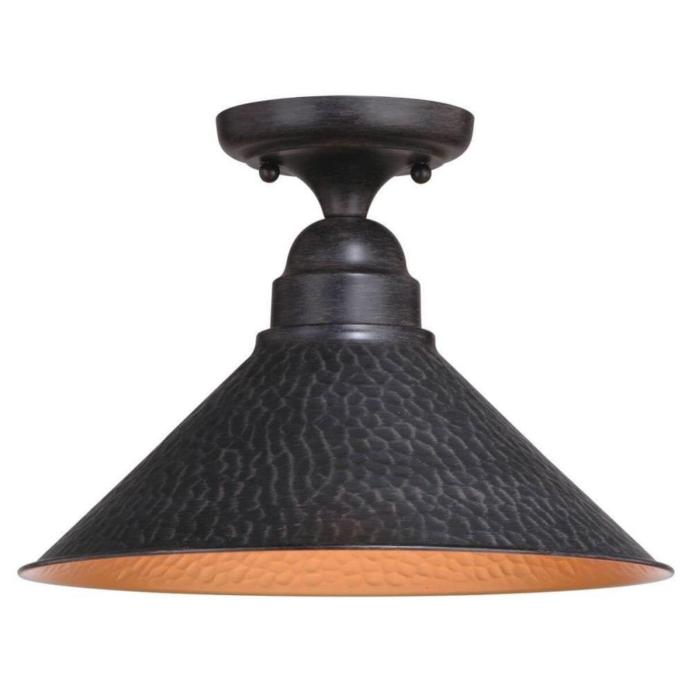 Vaxcel - T0667 - Outland - 1 Light Outdoor Semi-Flush Mount In Farmhouse Style-8.5 Inches Tall ...